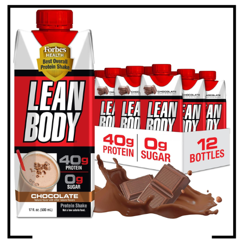 Labrada Lean Body Protein Shake 12 Pack - Meal Replacement with 40g ...